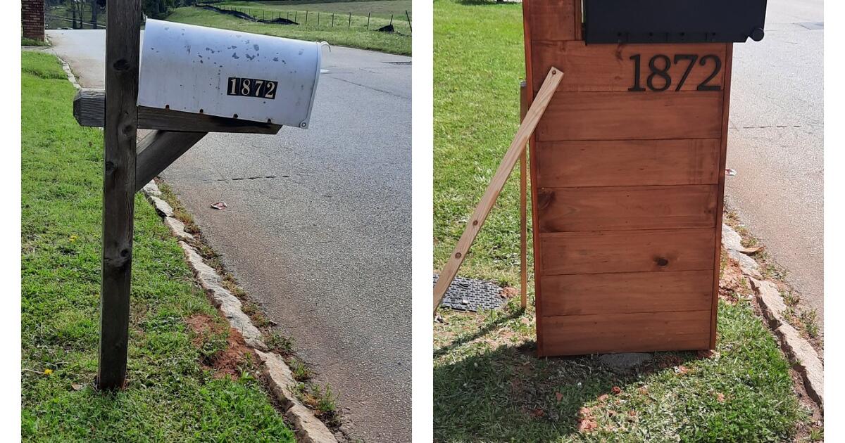 custom wood mailbox posts and install or repairs if possible. for Free ...