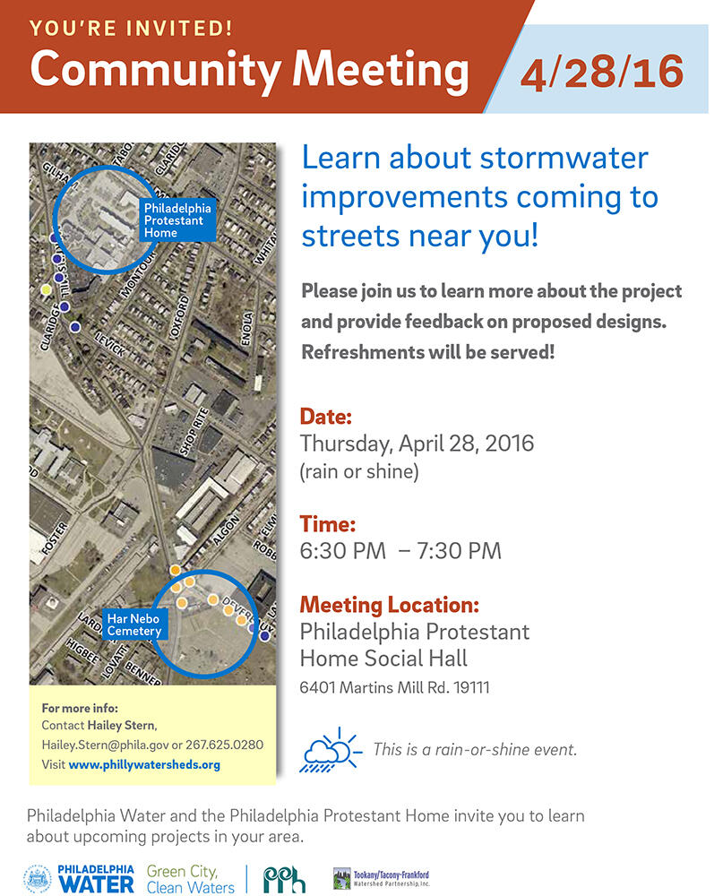 Philadelphia Water: Green Stormwater Infrastructure Community Meeting ...