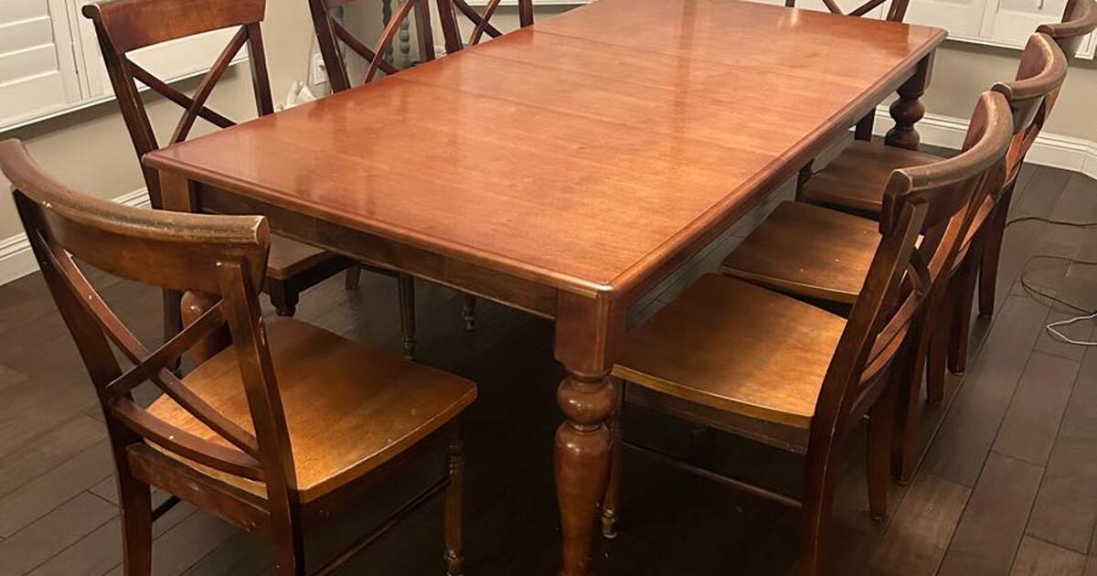 Free - Must take all - Bassett dining room table and 8 chairs for Free ...