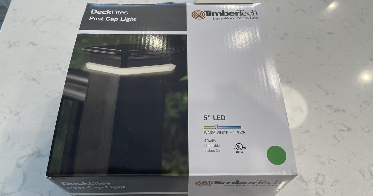 TimberTech Post Cap Light LED 4 Watts Dimmable 5" (Parts Only ...