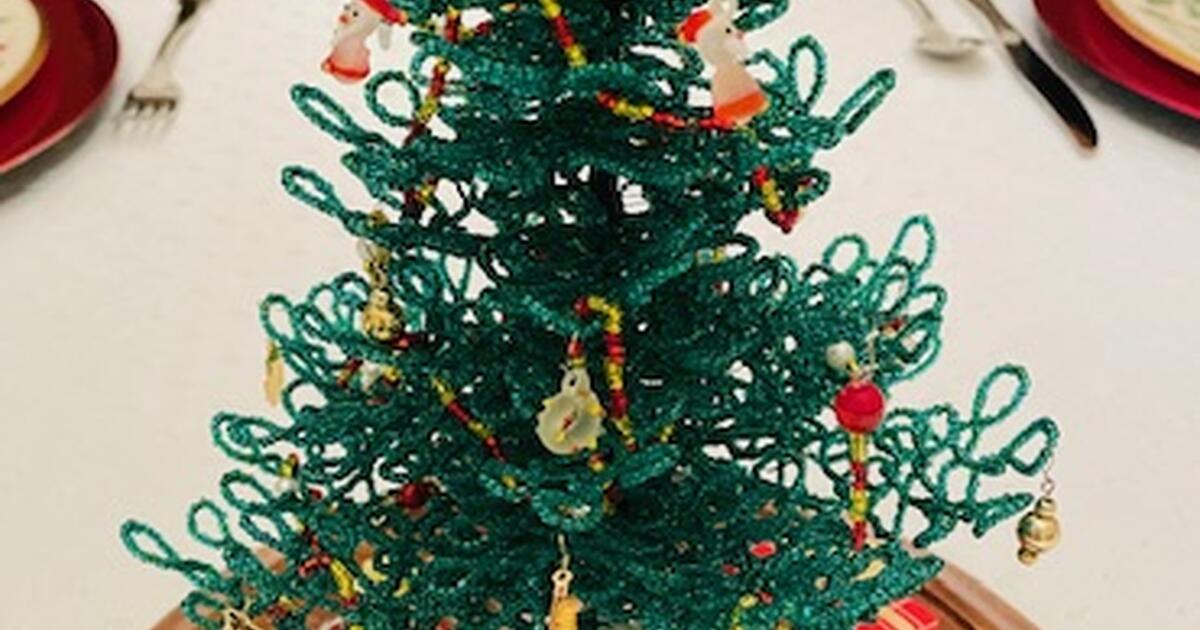 Miniature Christmas Tree with Packages and Ornaments for $30 in ...
