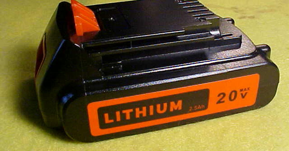 NEW! Black & Decker $10 20 V 2.5Ah Lithium Battery Power pack for $10 in Oak Creek, WI | For ...