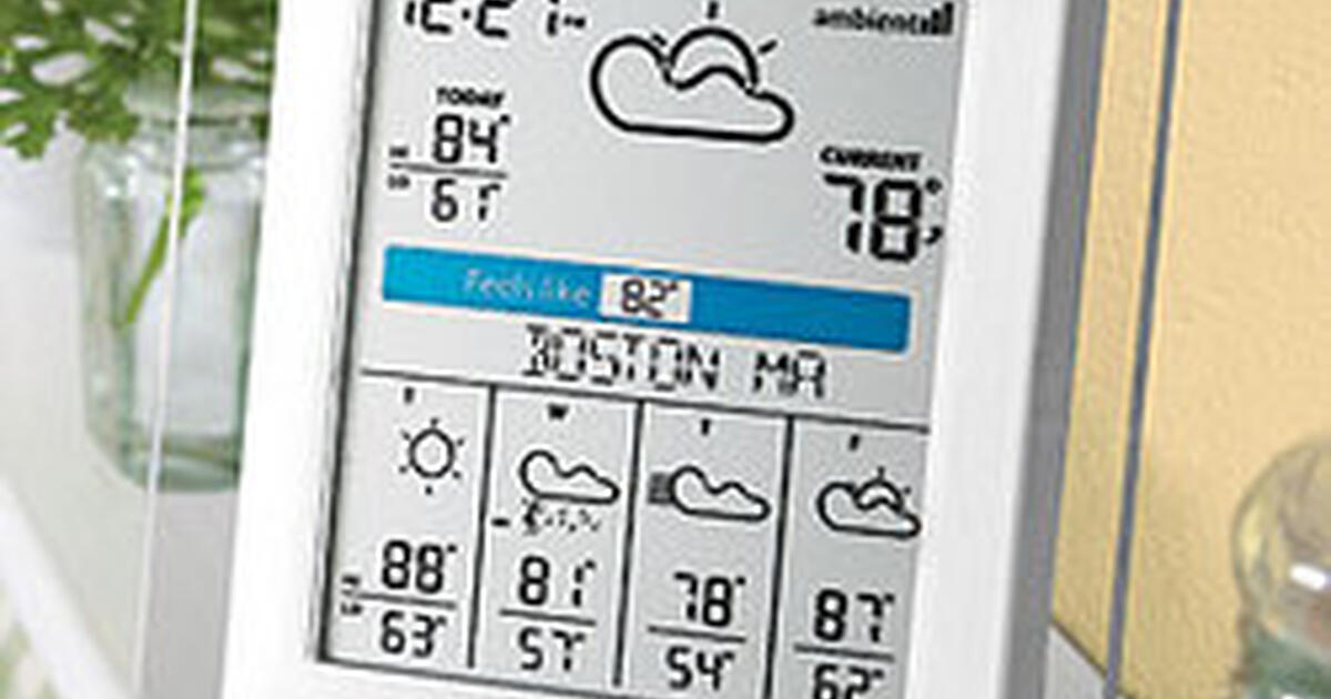 Brookstone WeatherCast Wireless 5-Day Forecaster for $25 in Leesburg ...