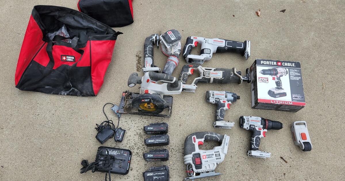 Set of Porter Cable cordless power tools for $200 in Louisville, KY ...