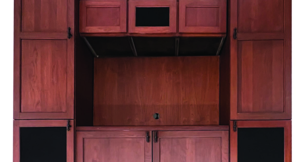 Cherry Entertainment Unit by Crystal Cabinets (6 pieces) for $60 in ...