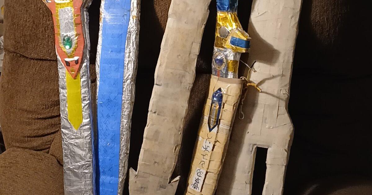 Handmade Cardboard Swords and Shield for $20 in Waterloo, IA | For Sale ...