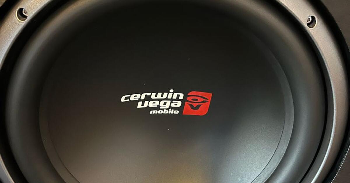 12” Cerwin Vega, Car Audio Subwoofers With Box for $40 in Nashville, TN | For Sale & Free — Nextdoor