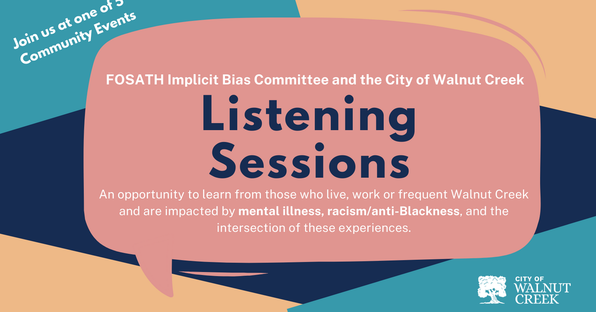 Join us for Community Listening Sessions for Implicit Bias & Improving ...