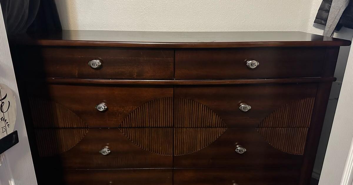 NFL wood football dresser for $150 in San Antonio, TX | For Sale & Free ...