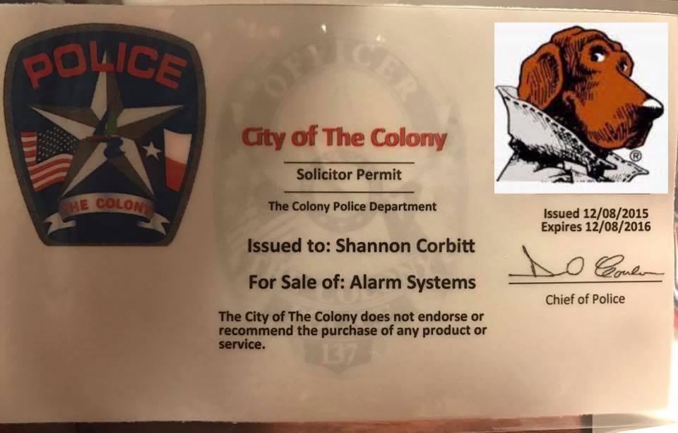 Solicitor Permit (The Colony Police Department) — Nextdoor — Nextdoor