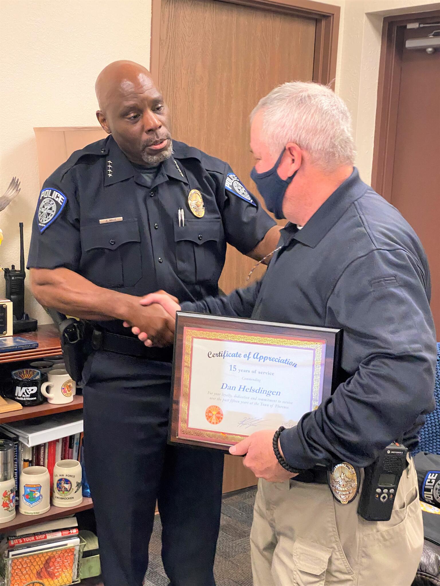 Florence PD employee Anniversary with the Department. (Florence Police ...