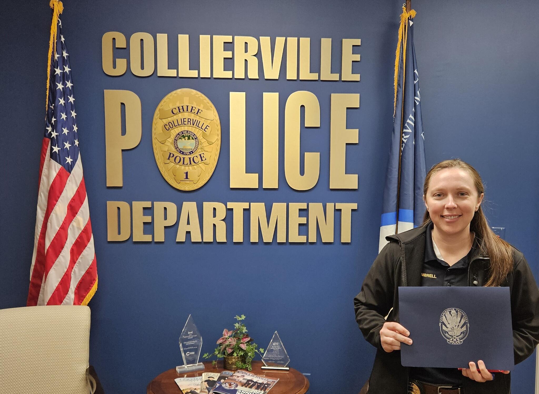 Detective Madison Kimbrell was awarded Employee of the Month for August ...