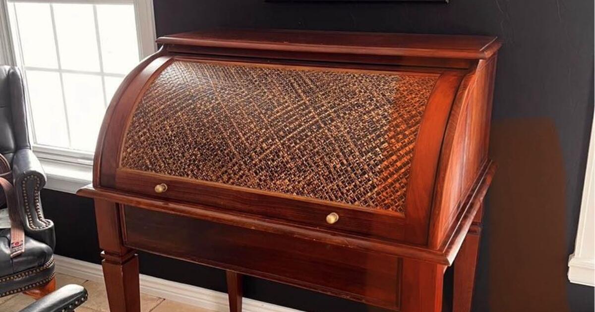 Pier 1 Antique Roll-Top Desk. for $150 in Monument, CO | For Sale ...