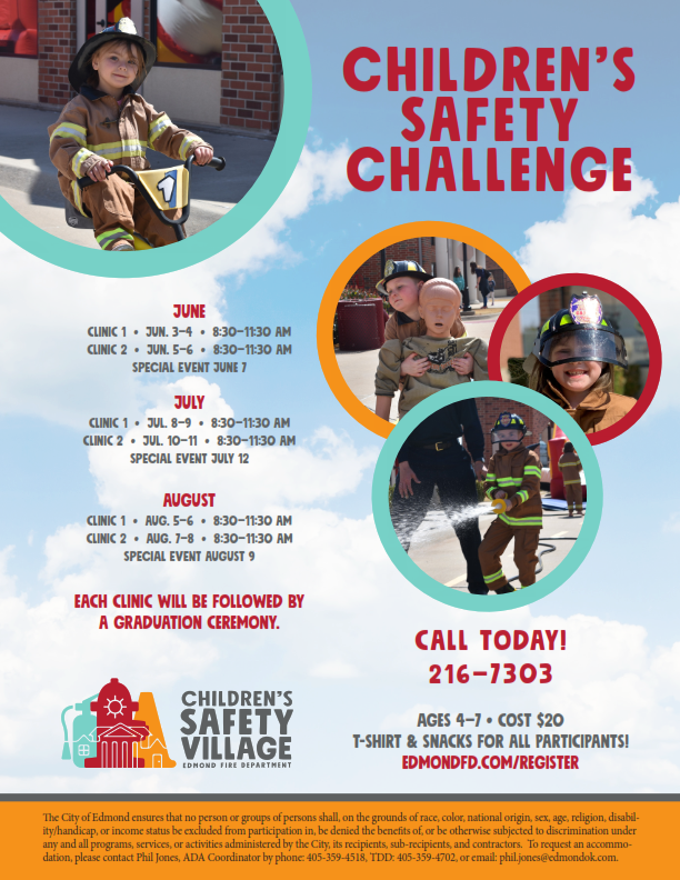 Edmond Fire Department: Children's Summer Safety Camps (City of Edmond ...