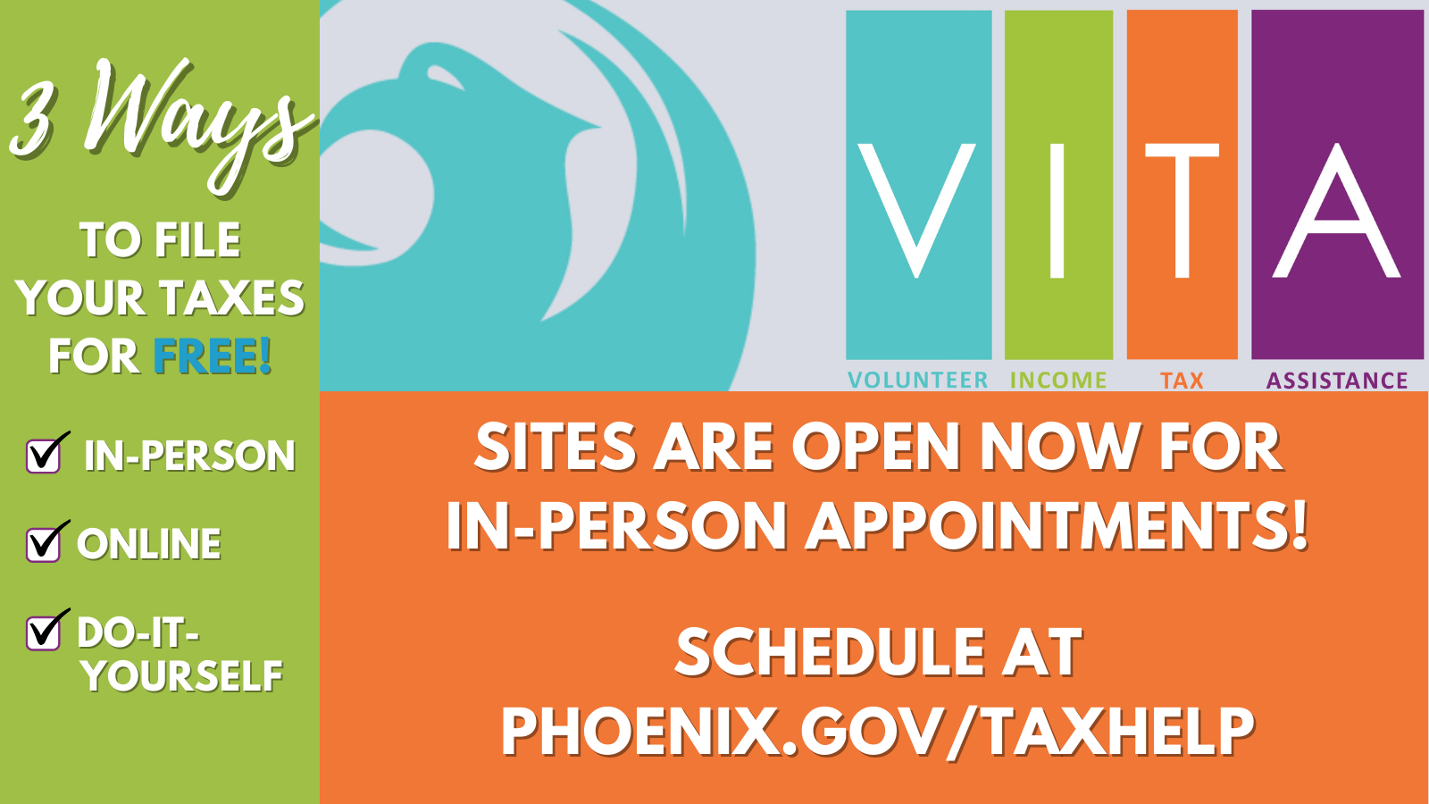 File your taxes for free with the Volunteer Income Tax Assistance Program (VITA)! (City of ...