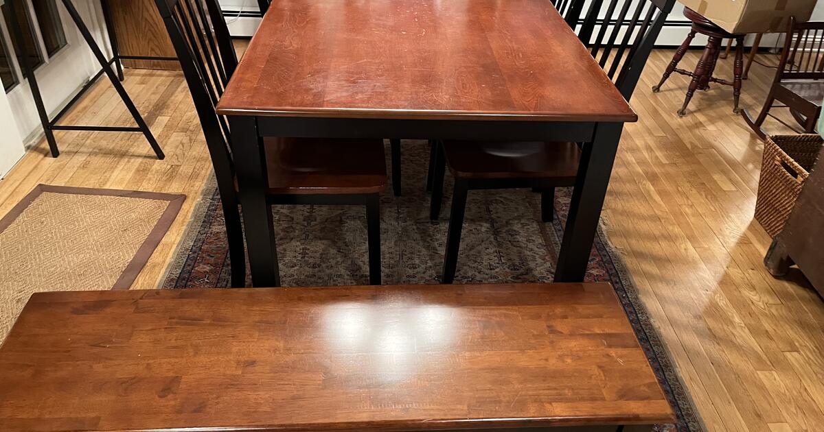 Kitchen/Dinning Room table plus bench for $150 in Darien, CT | For Sale ...