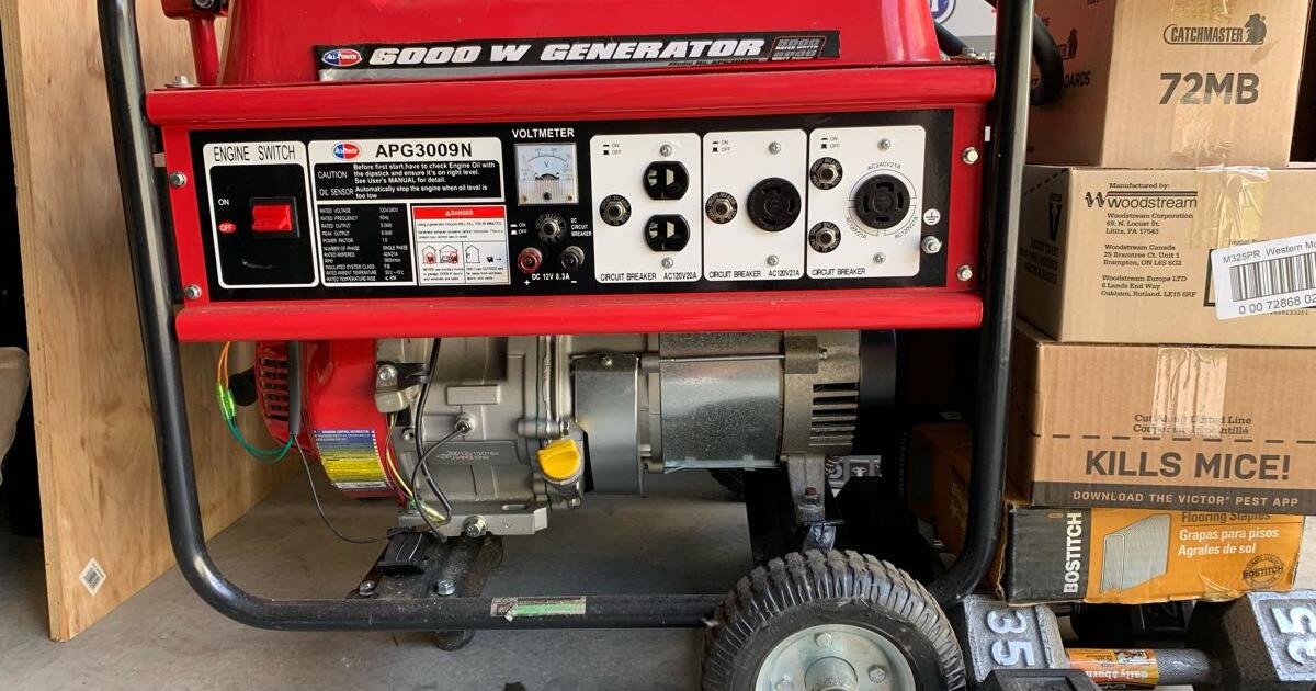 Used 6000 watt All Power Generator… for $250 in Stanhope, NJ | For Sale ...