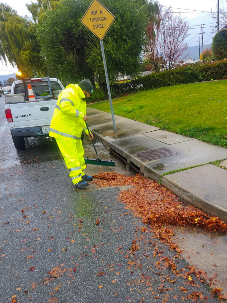 Our crews are monitoring and cleaning storm drains throughout the City ...