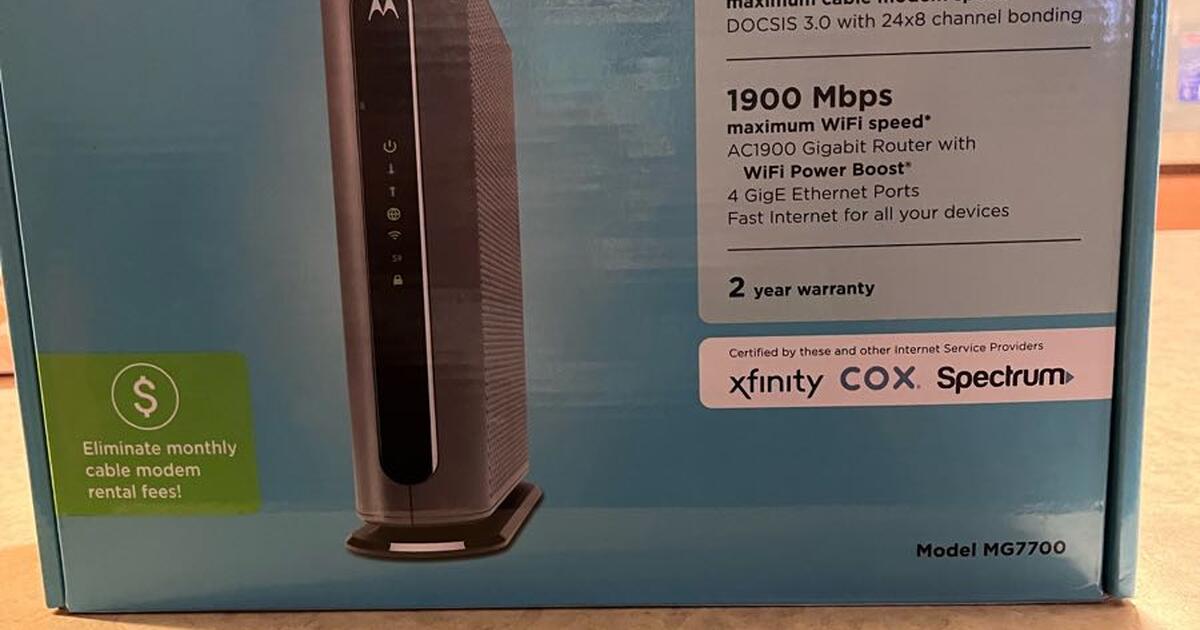 MOVING Friday 7/26! Cable modem & WiFi router for $50 in Kissimmee, FL ...