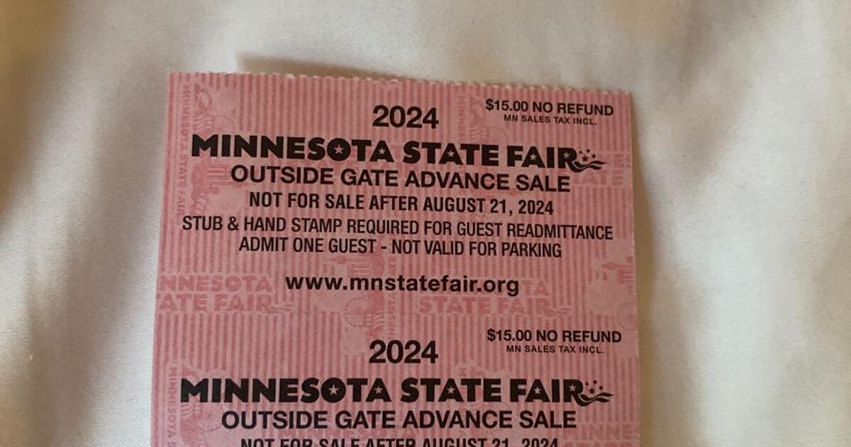 2024 Minnesota State Fair Tickets for Free in Lake Elmo, MN | For Sale ...