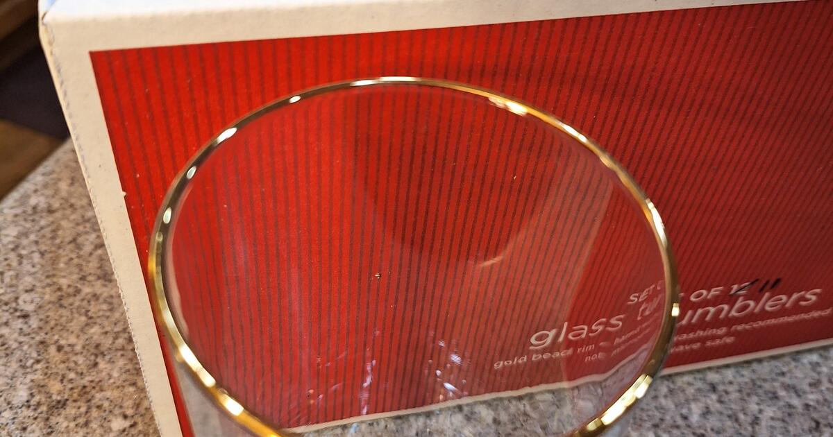 Gold rimmed Drinking glasses for Free in Thornton, CO | For Sale & Free ...