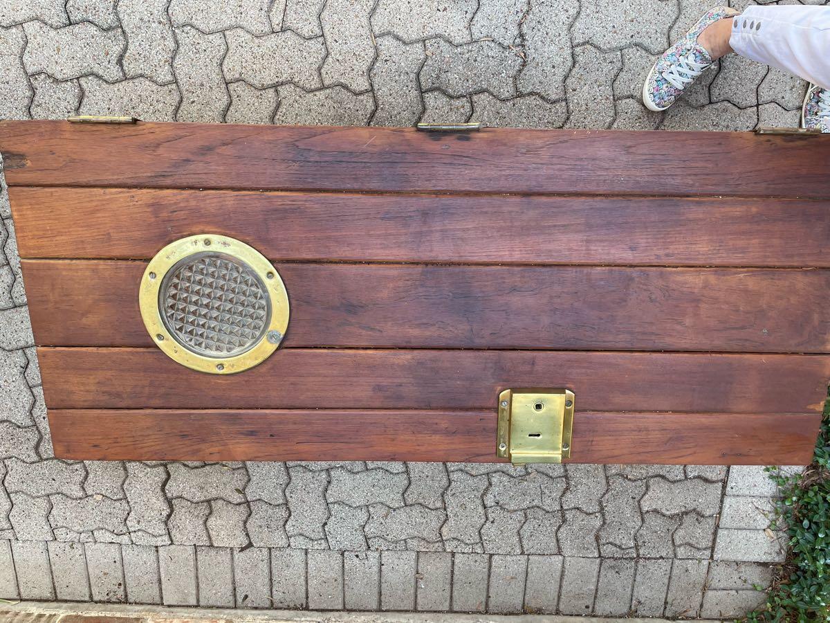 Antique Authentic Ship Hatch Door Coffee Table - Wood Legs for $240 in ...