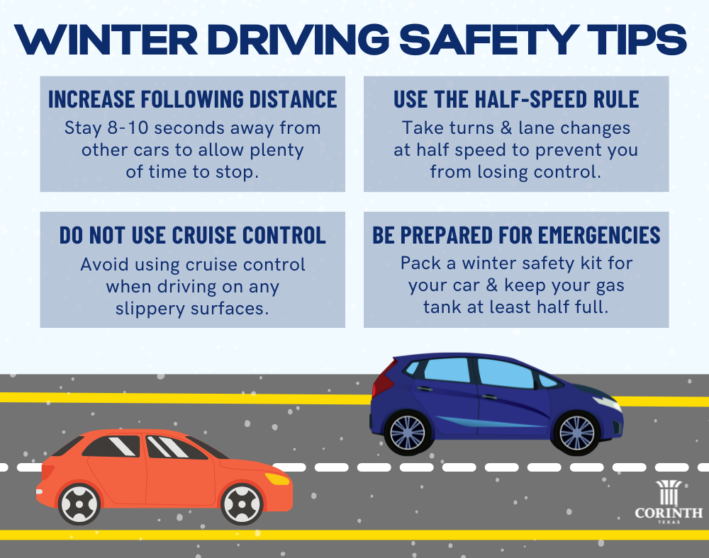 WINTER DRIVING SAFETY TIPS (City of Corinth) — Nextdoor — Nextdoor