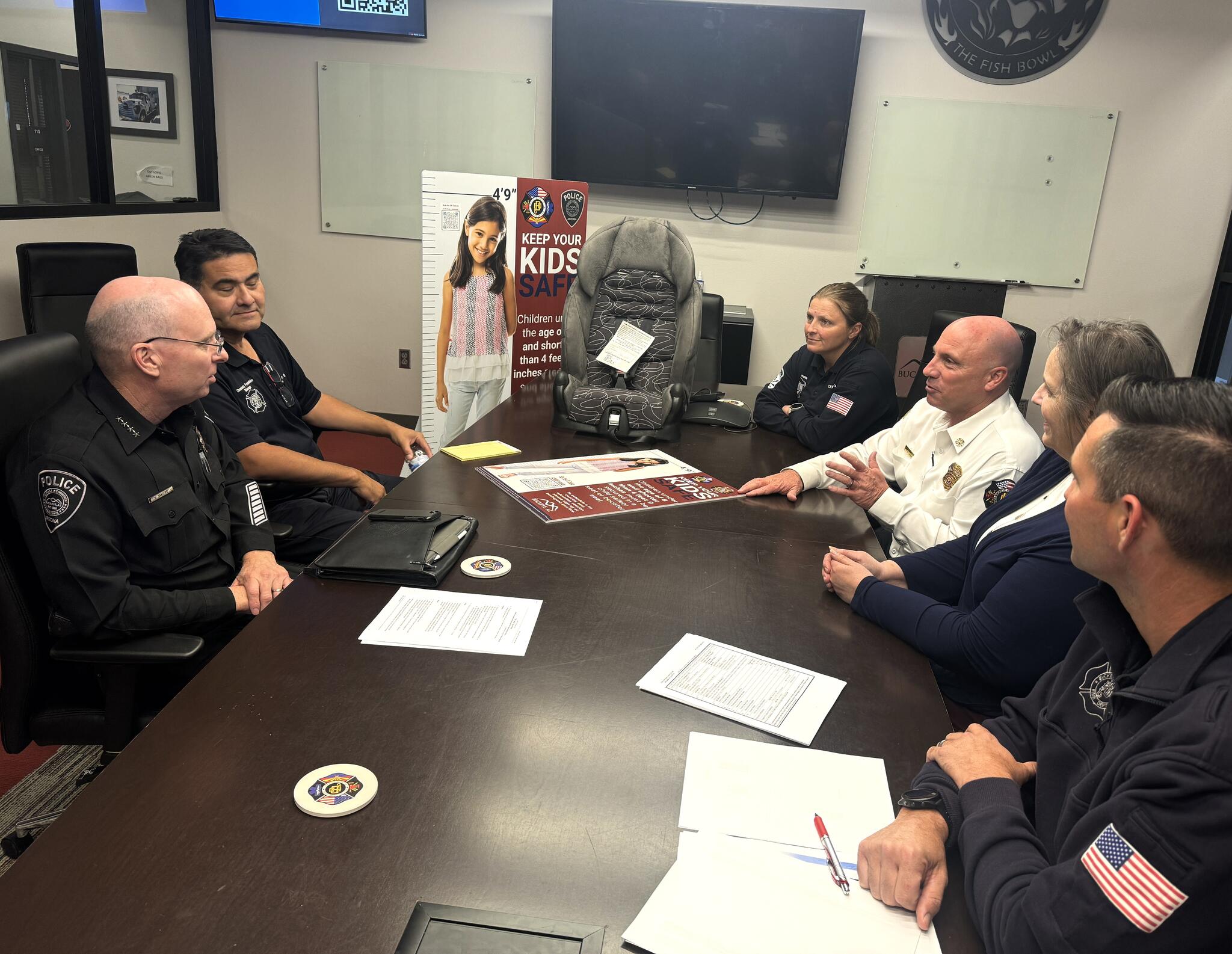 Police Chief Sanders met with Fire Chief Rhoades this week to begin the ...