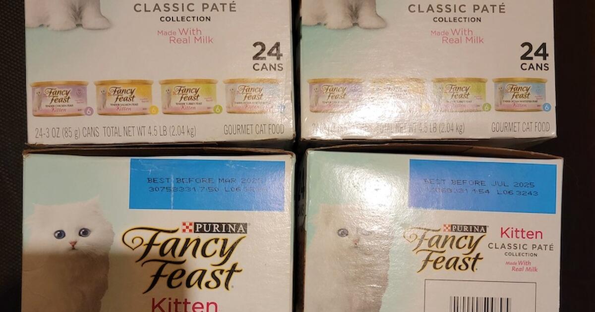 10 cases - Purina Fancy Feast Kitten can food for $85 in Oakland ...