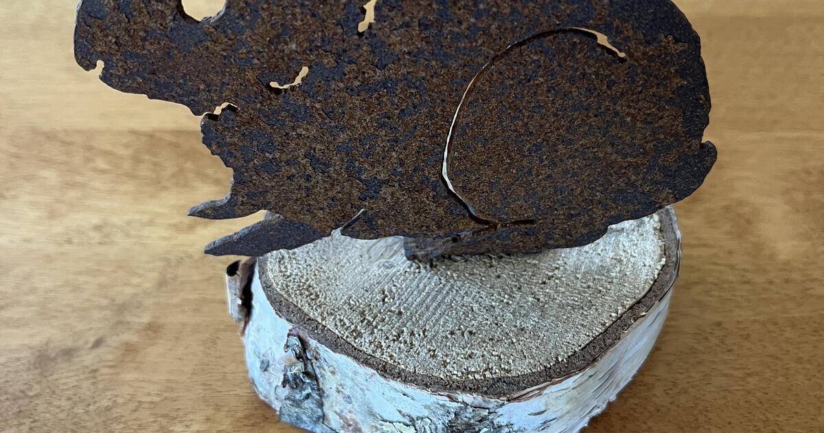 Small Rusty Color Bunny Rabbit on Birch Wood for $8 in Saline, MI | For ...