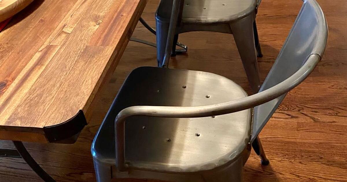 Set of 4 Metal Dining Chairs for $150 in Wake Forest, NC | For Sale ...