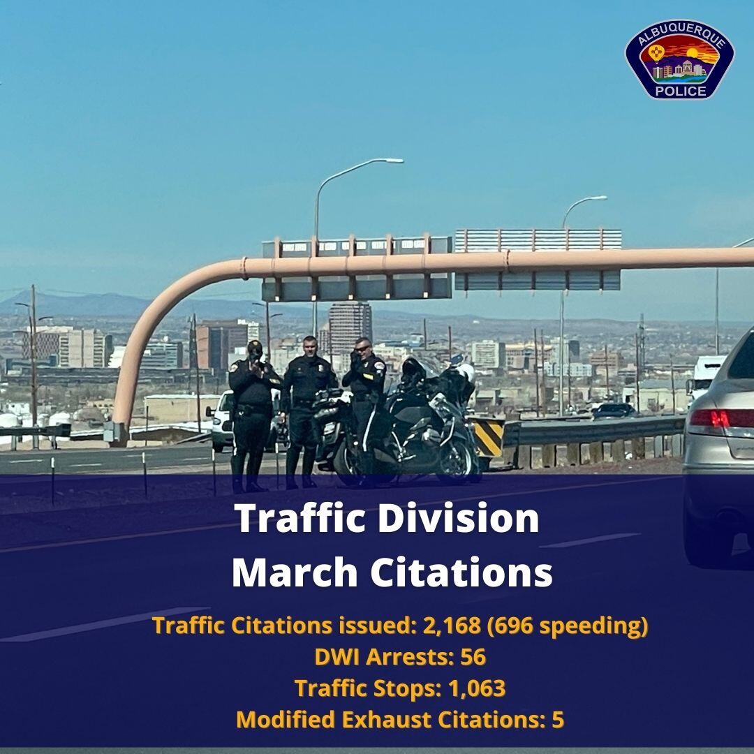 APD Traffic Division March 2022 Results (Albuquerque Police Department ...