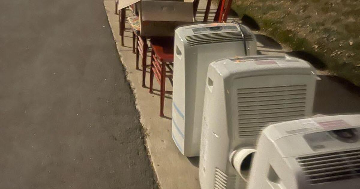 Fancy Dining Chairs, salt lamp, containers…Portable Air Conditioners for Free in Denver, CO ...