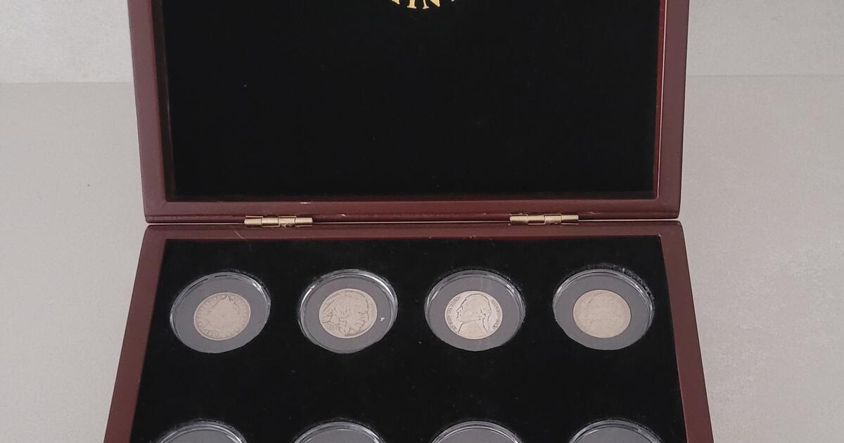 The Morgan Mint Ultimate Nickel Collection in Wooden Display Case for ...