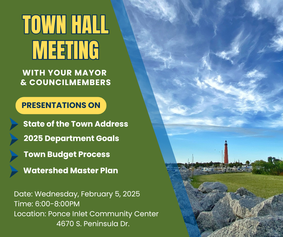 Town Hall Meeting at the Ponce Inlet Community Center (Town of Ponce ...