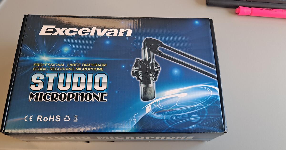 Excelvan BM-800 Condenser Studio Microphone Recording Mic With Shock ...