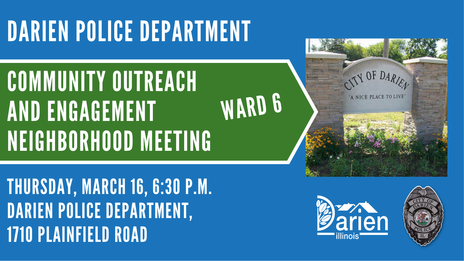Darien Police Department Community Outreach and Engagement Neighborhood ...