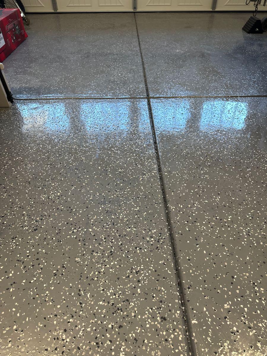Rock solid Rustoleum garage floor coating Dark Grey for $240 in ...