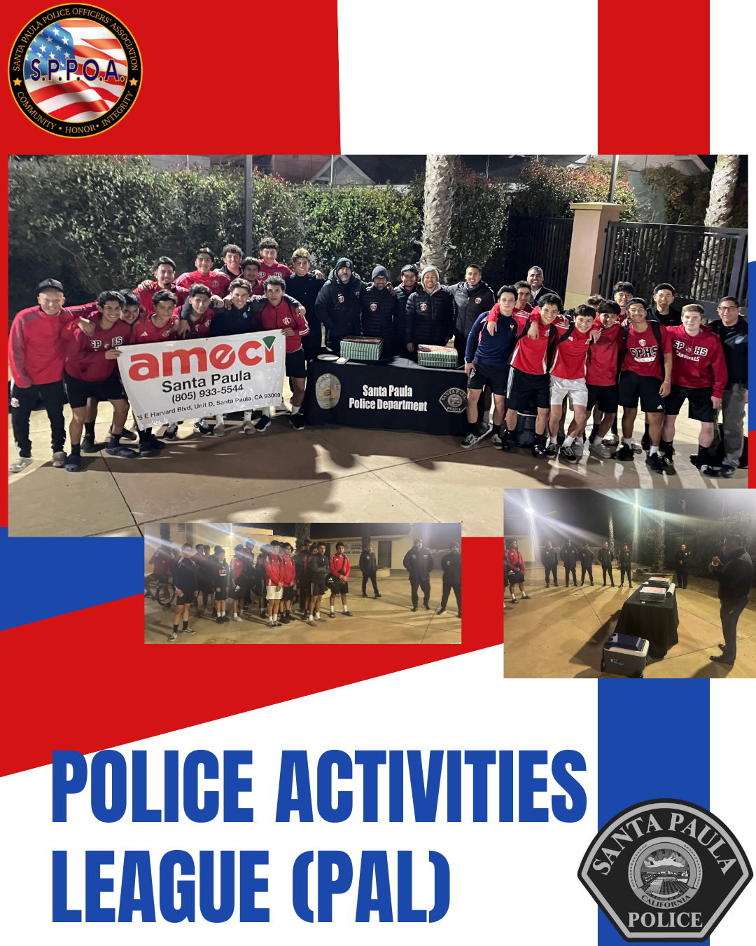 [👇 para español 👇] Our Police Officer’s Association with the help of ...