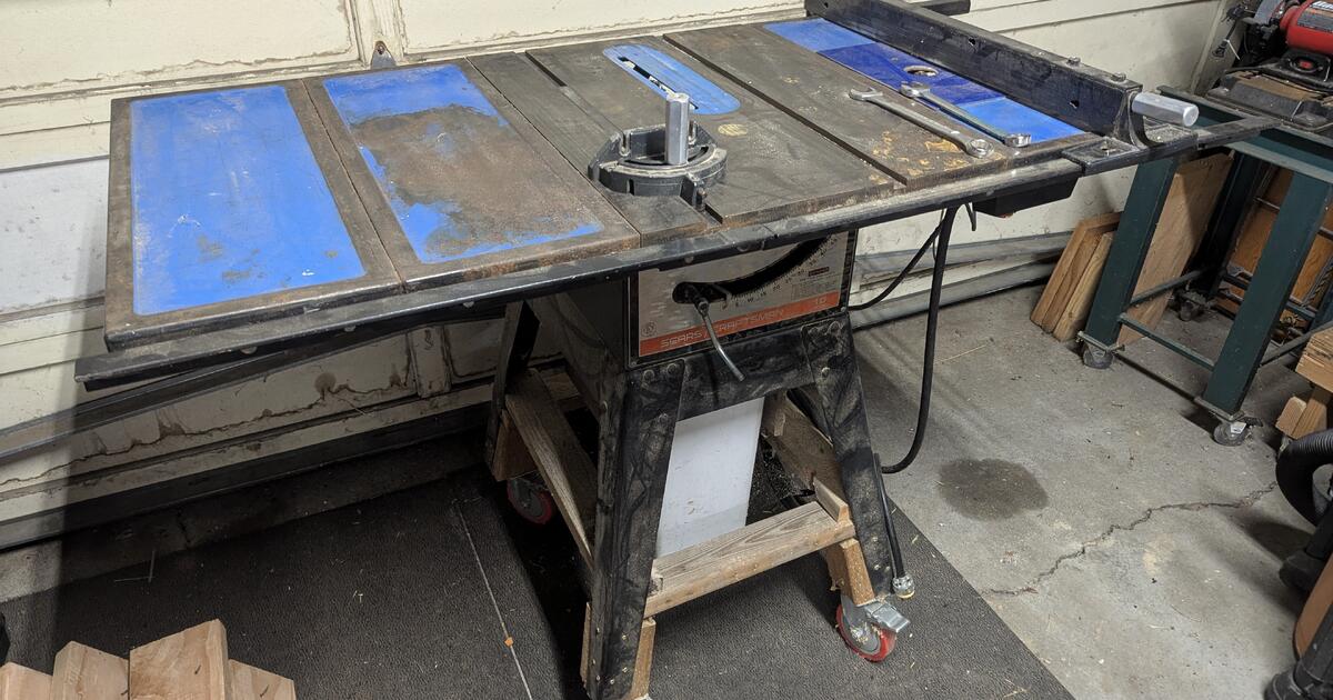 Sears Craftsman 10 Inch Table Saw with Router Table Wing for $220 in ...