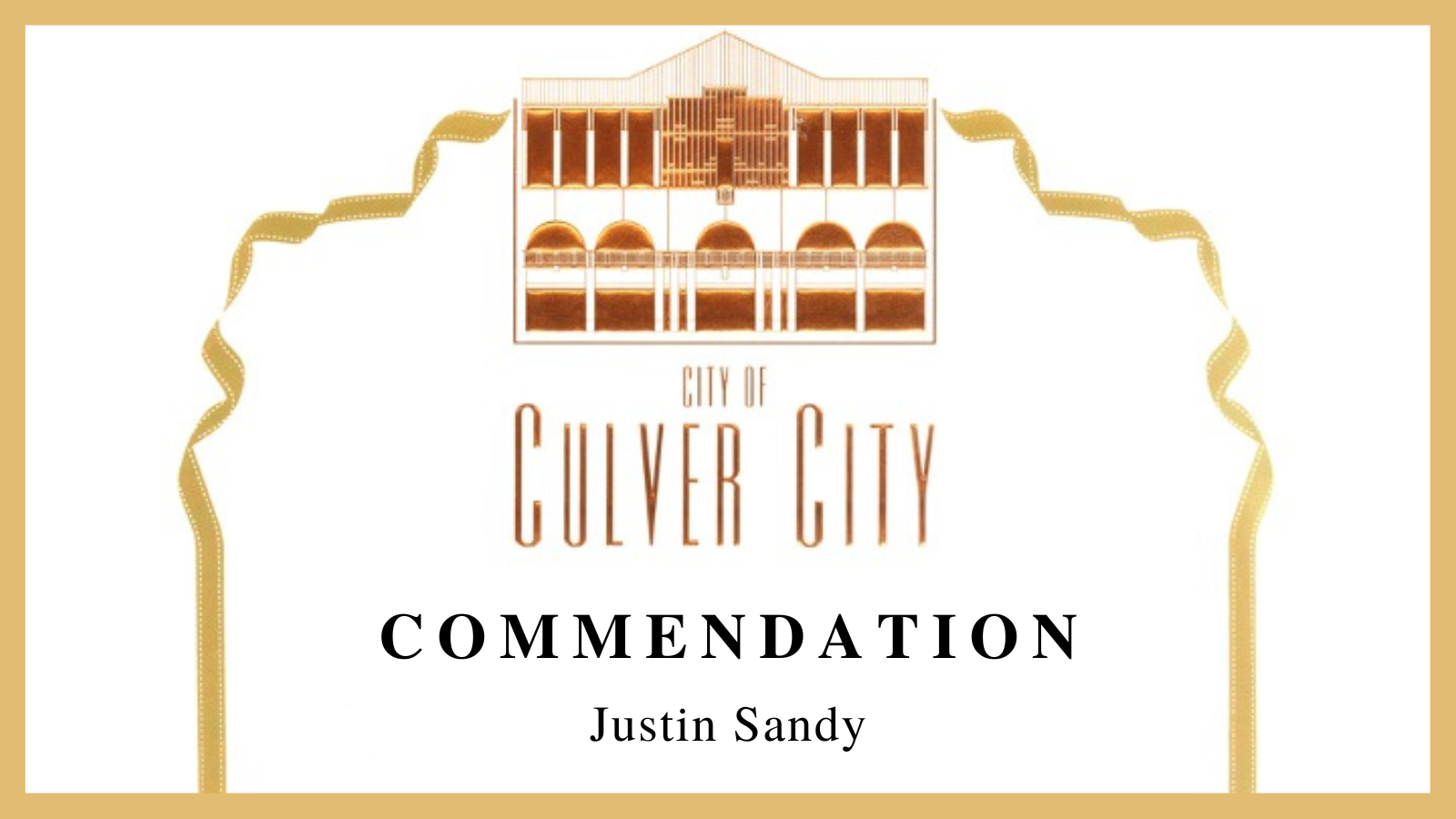 Commendation: Justin Sandy (City of Culver City) — Nextdoor — Nextdoor