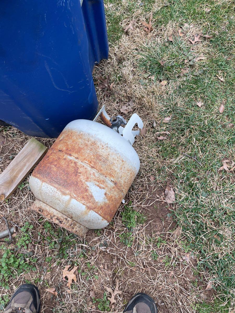 Rusty old propane tank. in Herndon, VA | For Sale & Free — Nextdoor