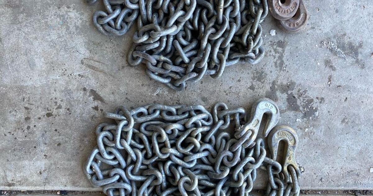 Two 20 foot logging chains 5/16 for $65 in Livermore, CO | For Sale ...