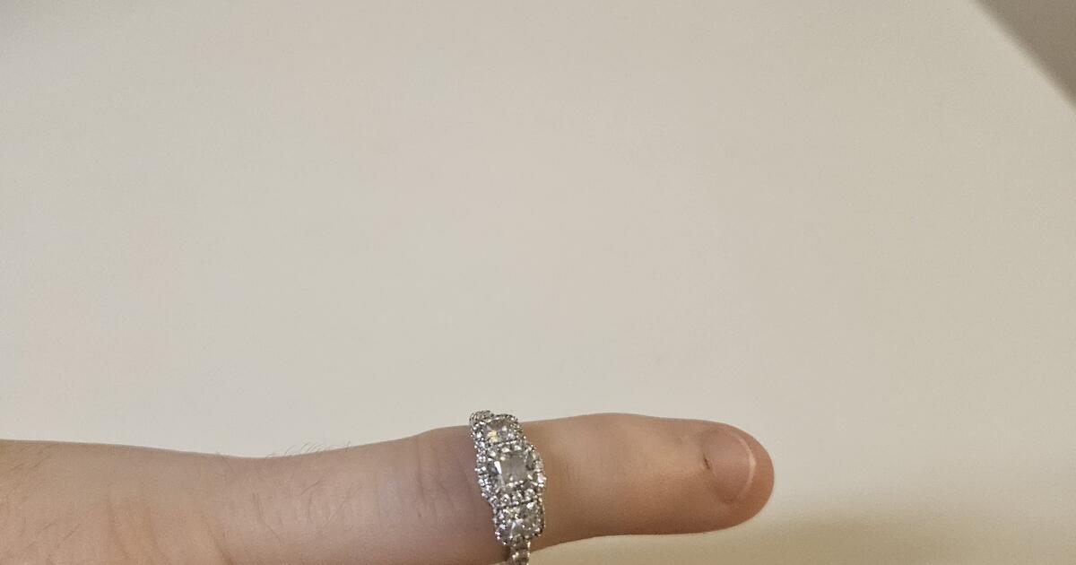 Real Diamond Engagement Ring. .90k White Gold Size 5 for $1050 in ...