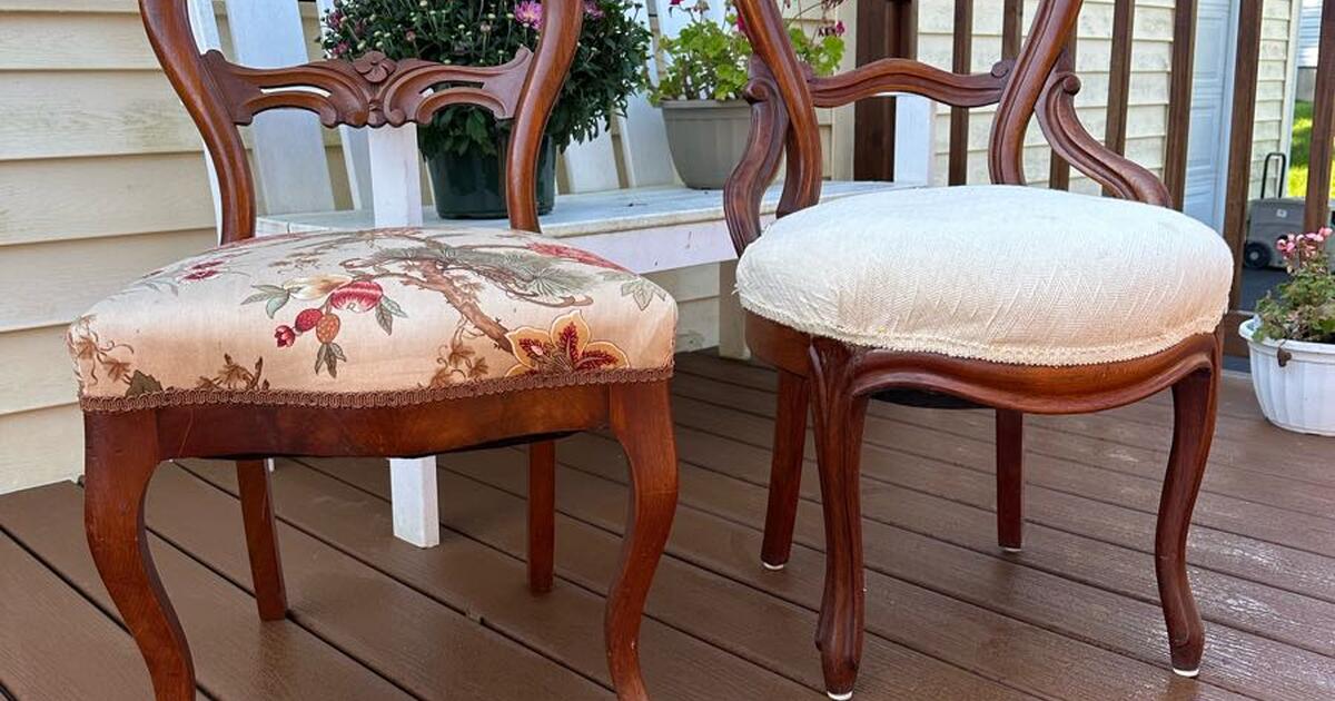 Victorian Rose Back Chairs for $100 in Syracuse, NY | For Sale & Free ...