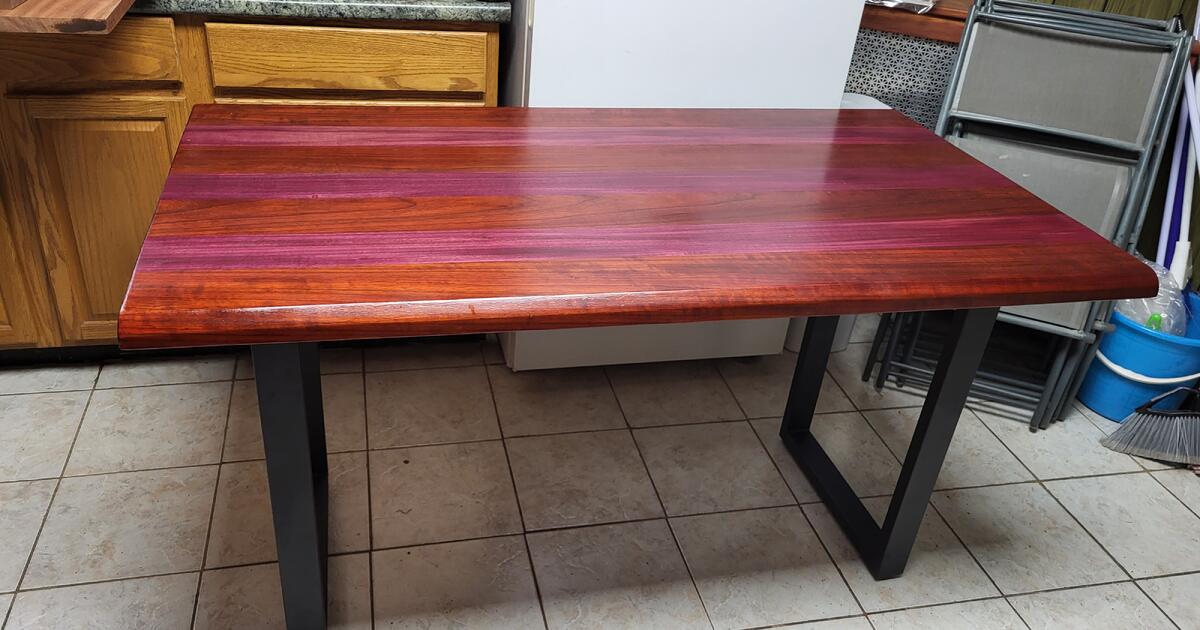 African Padauk and purple heart table/desk for $700 in Jersey City, NJ ...