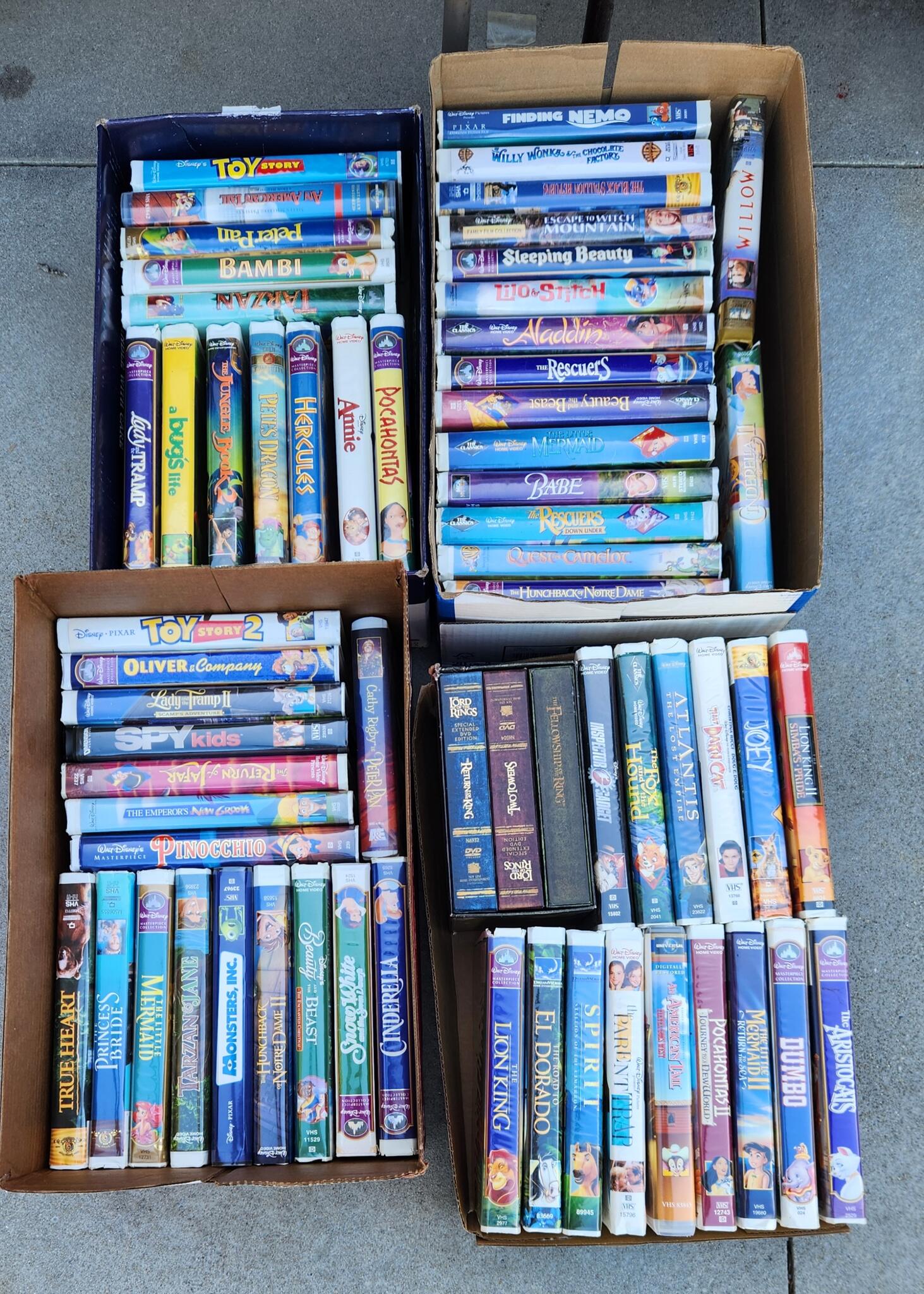 DVDs, cds, and vintage Disney vhs. At garage sale 6/2 for $1 in San ...