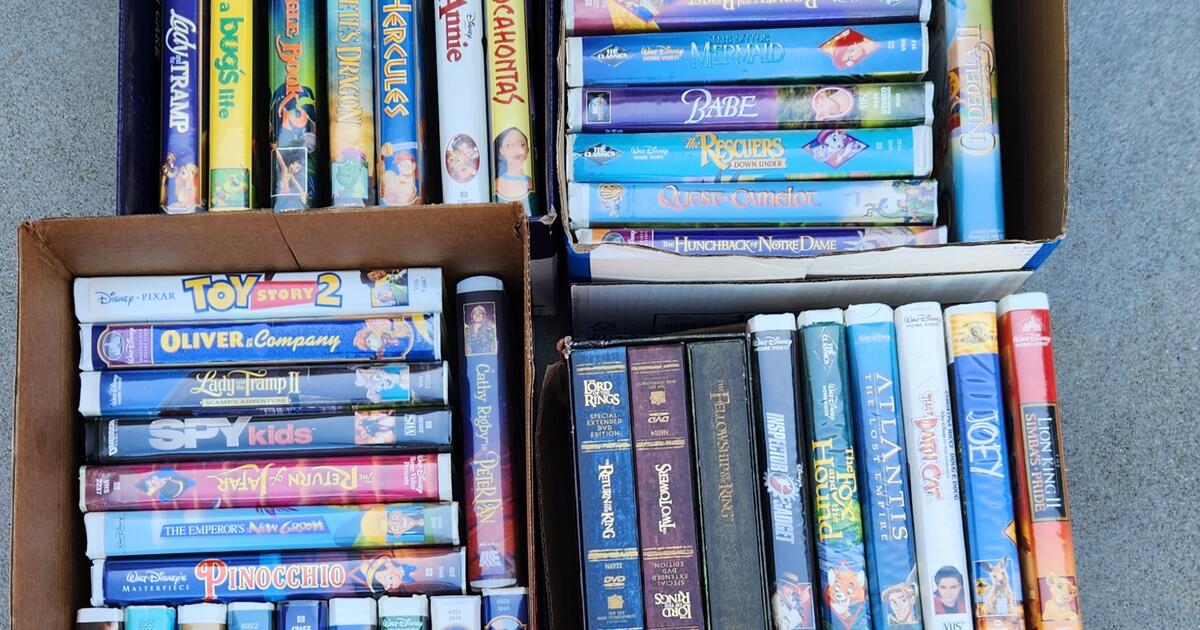 DVDs, cds, and vintage Disney vhs. At garage sale 6/2 for $1 in San ...