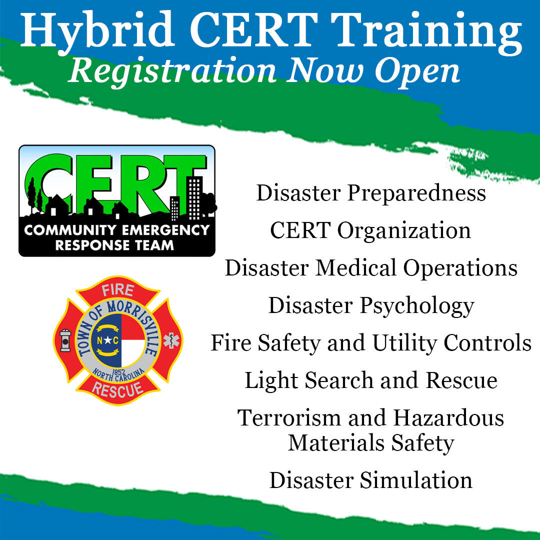 Registration is now open for Community Emergency Response Team (CERT ...