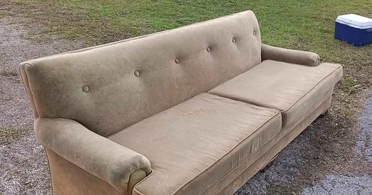 FREE 7 Ft Velvet Soft Couch Sofa, Storm Door, Igloo Cooler - 2090 ...